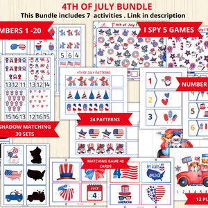 4th of July Count and Clip Cards,numbers 1-20,4th of July Cards ...