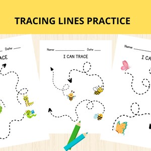 Tracing Practice,pre Handwriting, Lines Tracing Worksheets,preschool ...