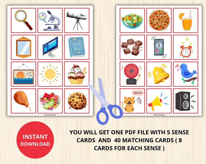 Five Senses Sorting Activity, 5 Sense Activities,5 Senses ...