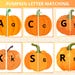 Pumpkin Alphabet Puzzle Pairs,fall Alphabet Match,matching Cards ...