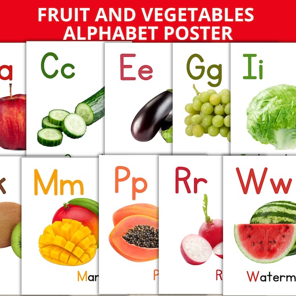 Vegetable Poster - Etsy