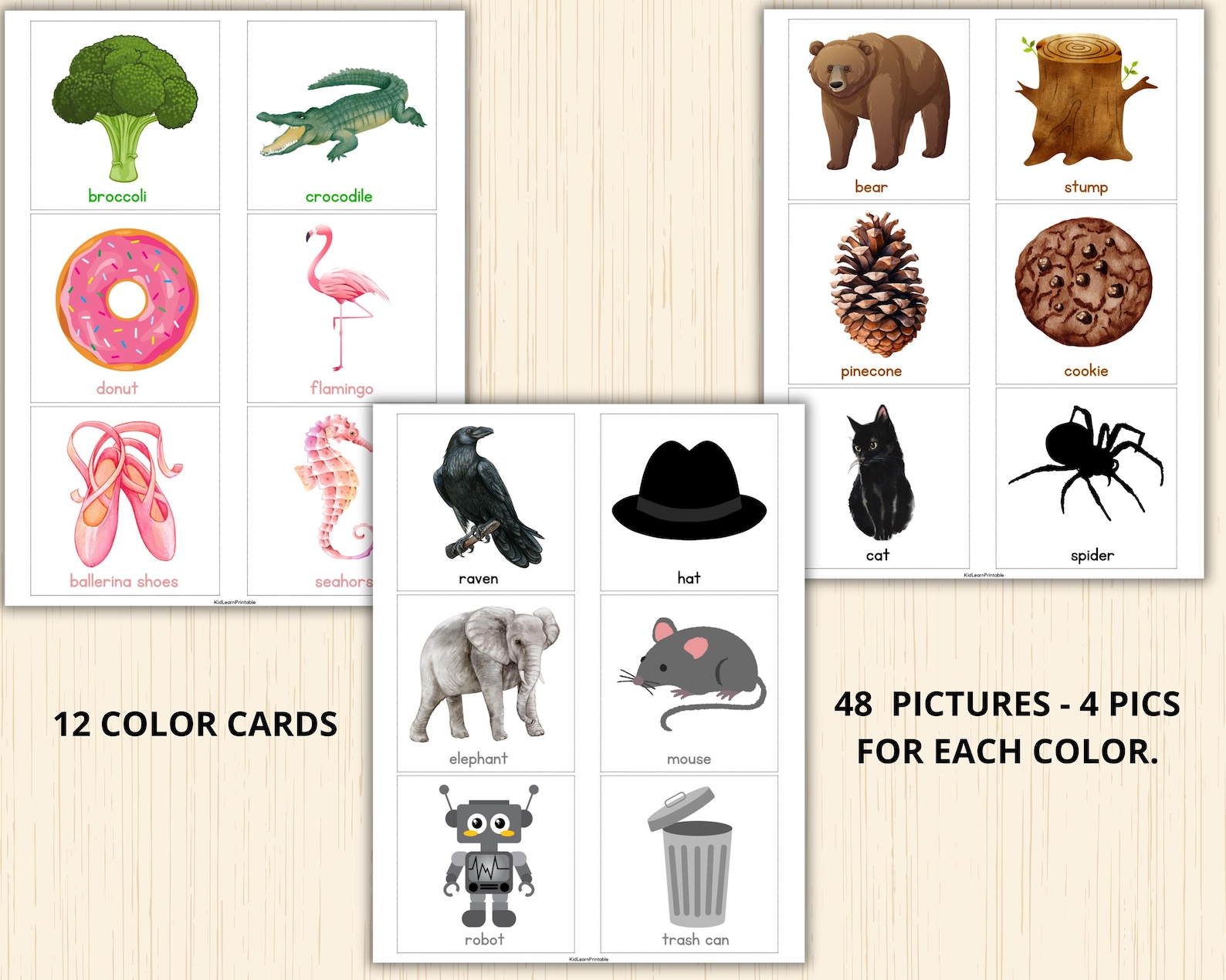 Color Sorting Activity,preschool Color Matching Game,montessori Color ...