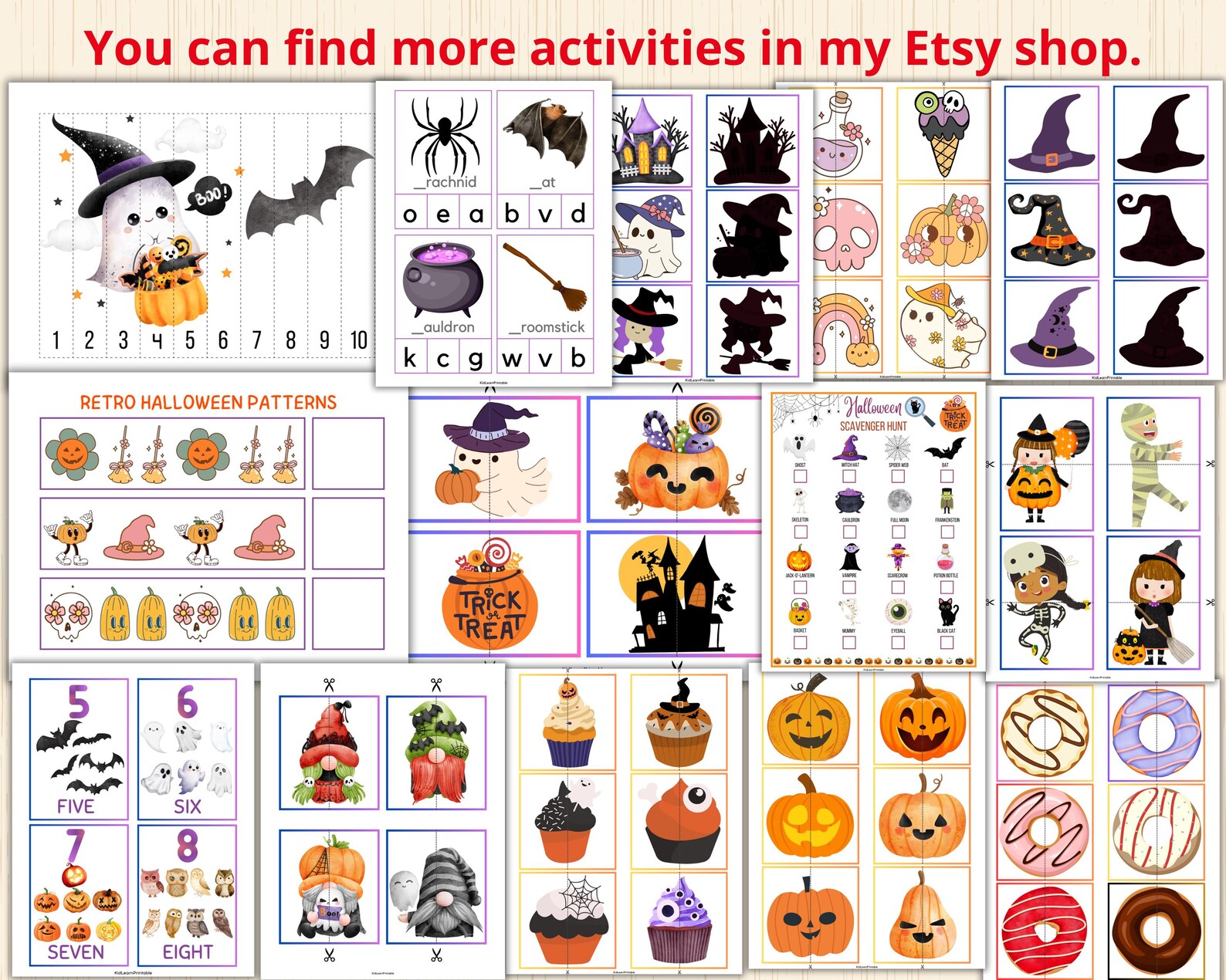Halloween Alphabet Cards,halloween Flashcards,halloween Homeschool ...