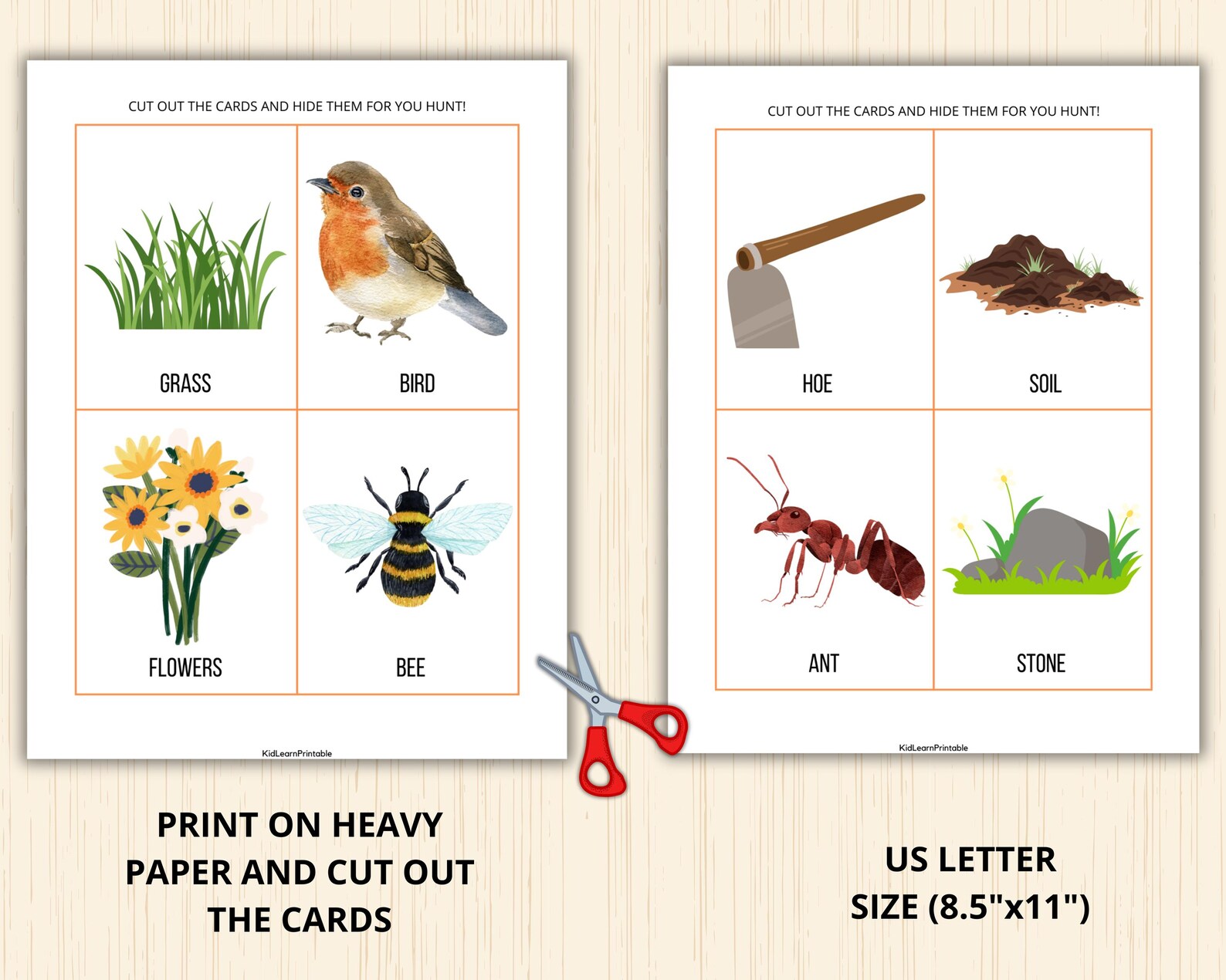 Garden Scavenger Hunt,garden Treasure Hunt,backyard Scavenger Hunt ...