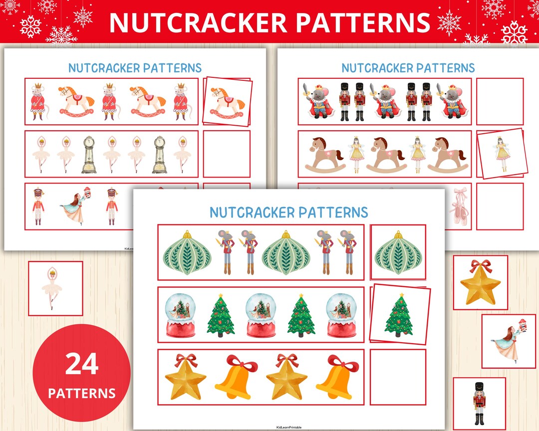 Nutcracker Patterns Sheets,what Comes Next Activity,pattern Activity ...