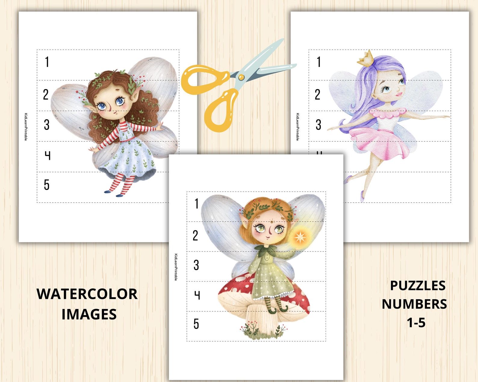 Fairy Tale Puzzle,spring Number Sequence Puzzle,fairy Number Puzzles ...