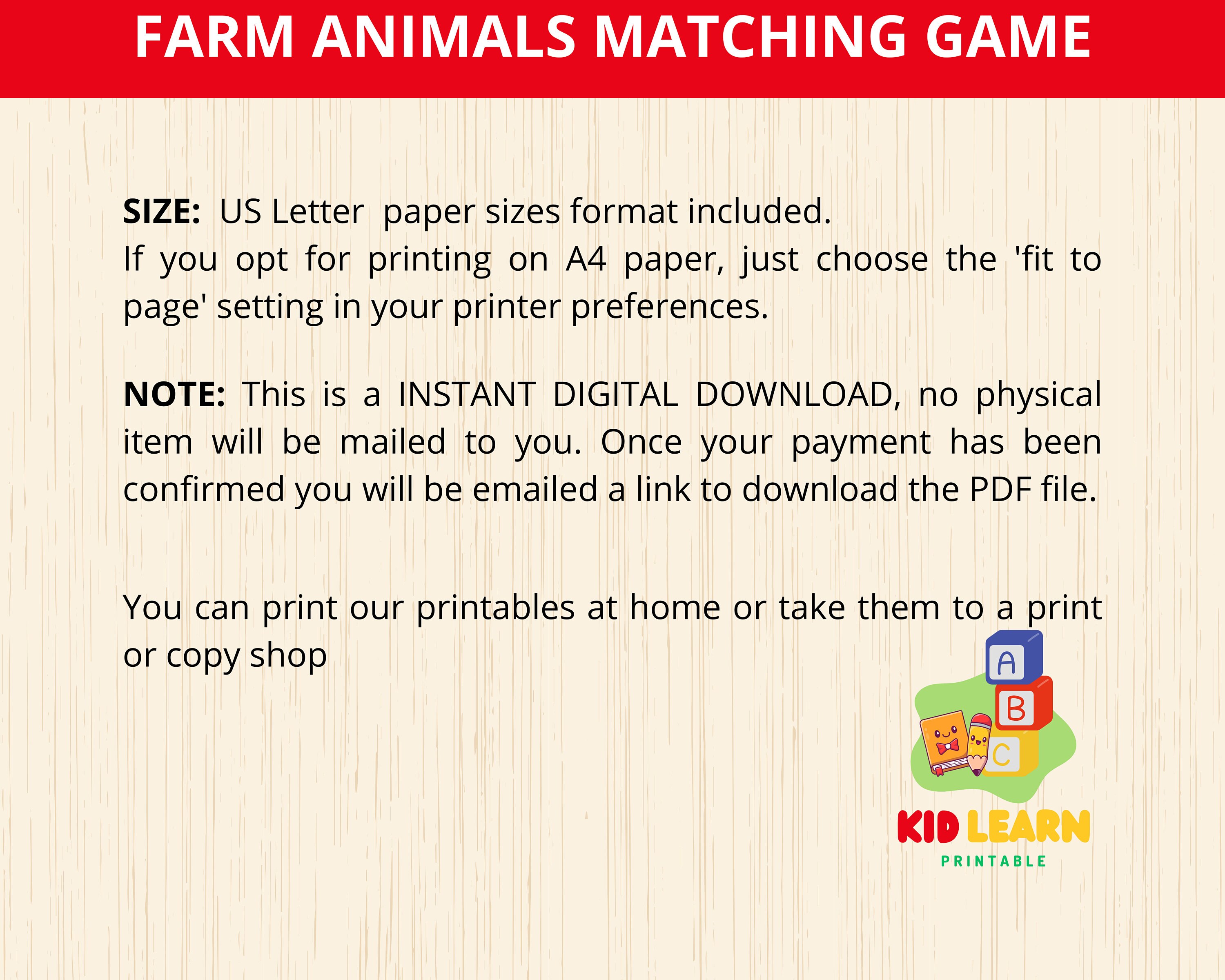 Farm Animals Matching Game,farm Animals Puzzle Pair,puzzle Symmetry ...
