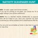 Nativity Scavenger Hunt,christmas Scavenger With Card,nativity Scene ...