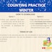 Winter Counting Practice 1-10, Matching Activity, Toddler, Preschool ...