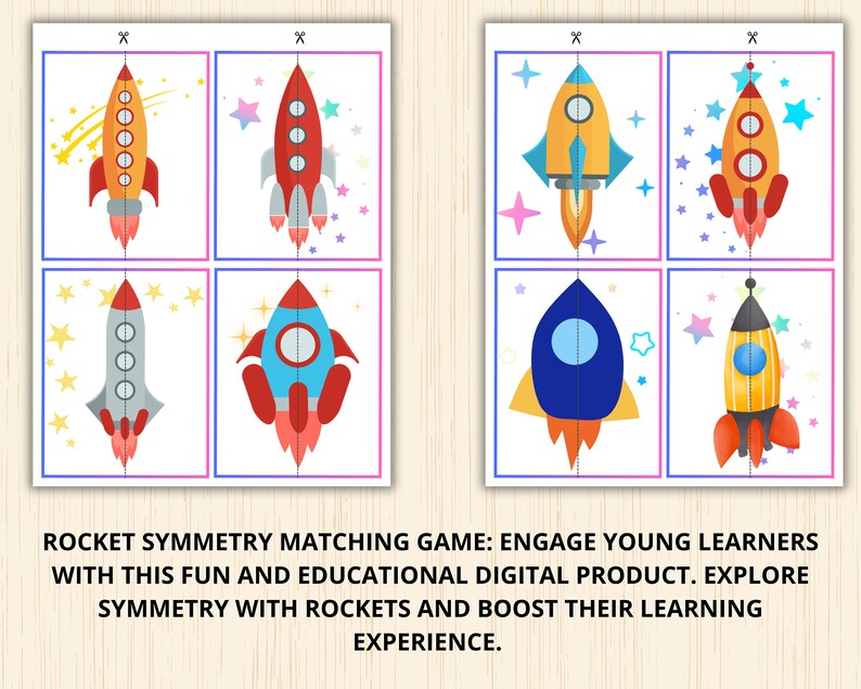 Space Matching Game,rockets Matching Activity,solar System Game, Space ...