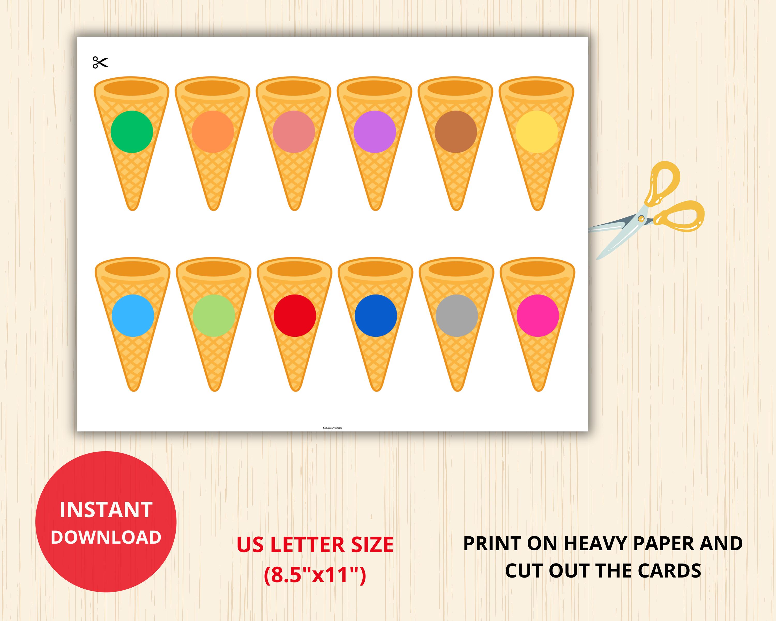 Ice Cream Color Matching,color Matching Game,color Sorting,summer ...