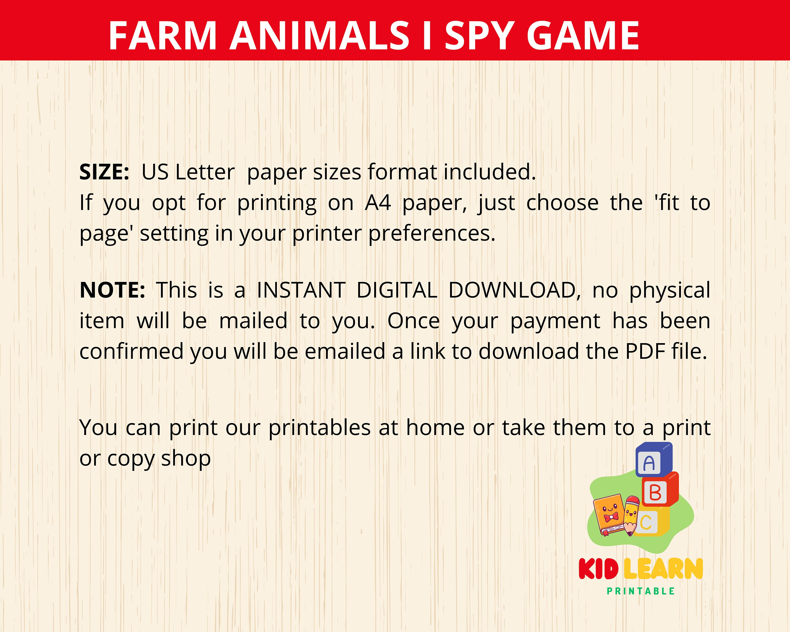 Farm Animal I Spy,counting Activity,look and Find,farm Animals ...