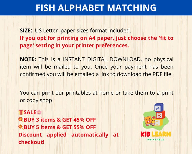 Fish Alphabet Match,ocean Animal Alphabet Matching,fish ABC Matching ...