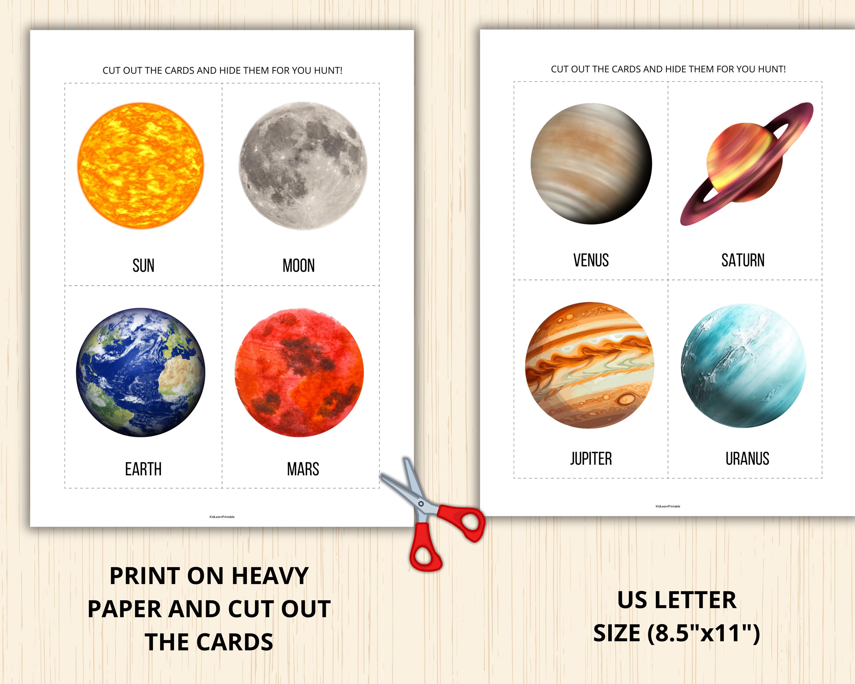 Solar System Scavenger Hunt,space Treasure Hunt,galaxy Universe ...