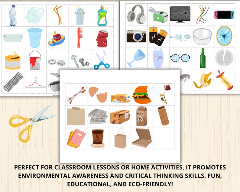 Waste Sorting Activity,garbage Sorting Game,recycling Game,earth Day ...