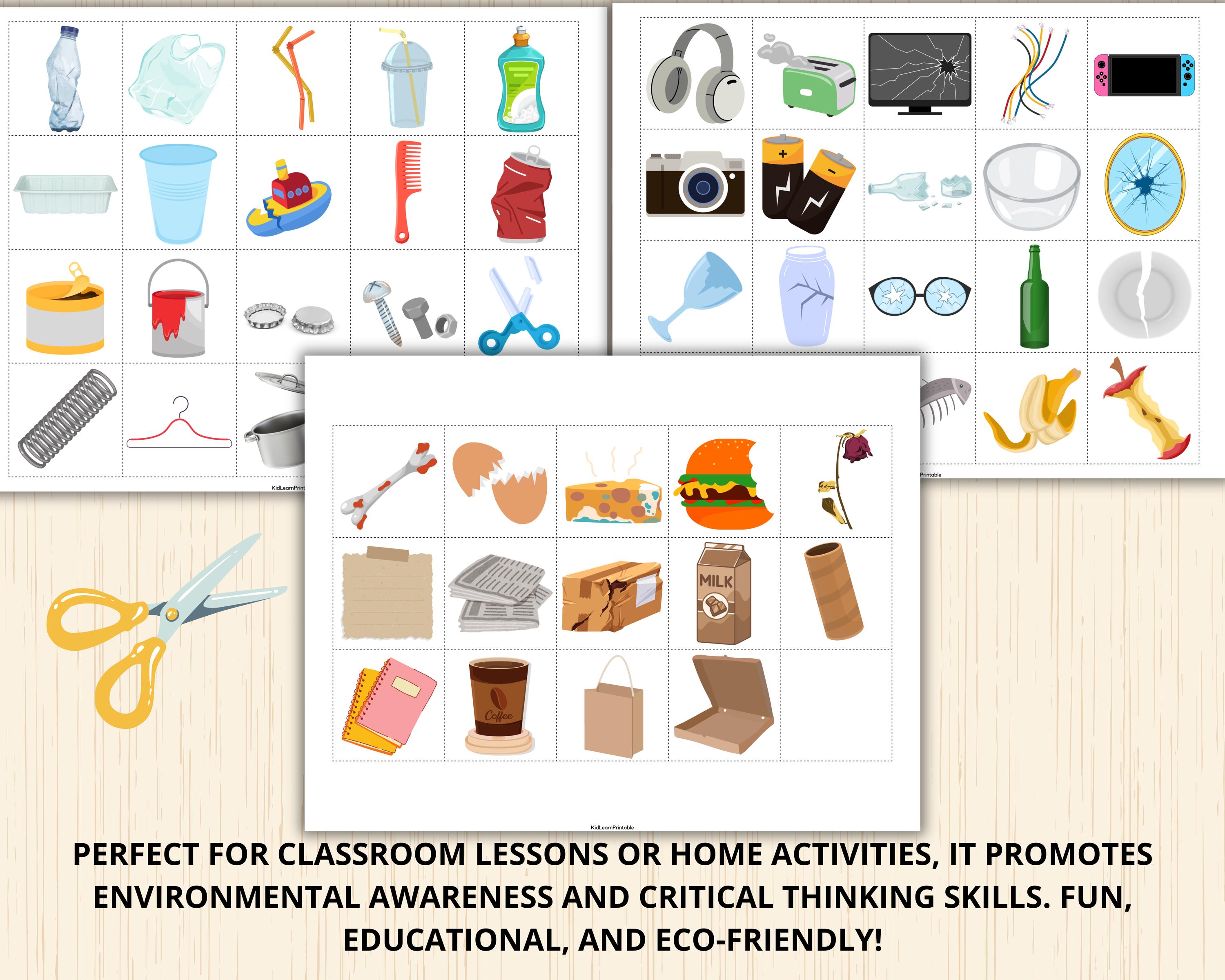 Waste Sorting Activity,garbage Sorting Game,recycling Game,earth Day ...