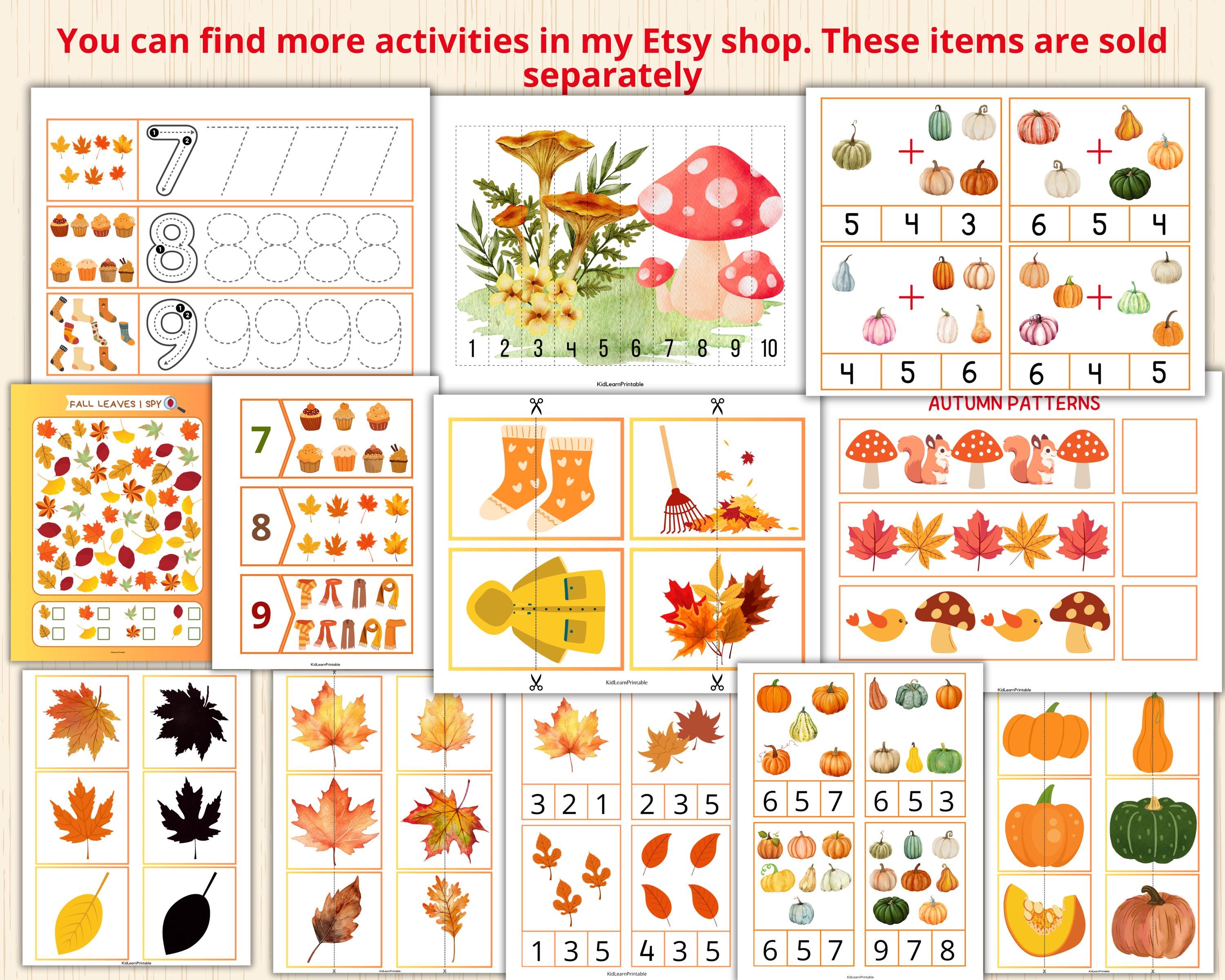 Autumn Colour Matching,fall Color Sorting,autumn Colour Match,color ...