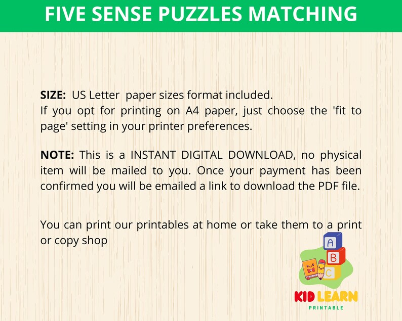 Five Senses Sorting Activity,five Senses Puzzle,5 Sense Activities,5 ...