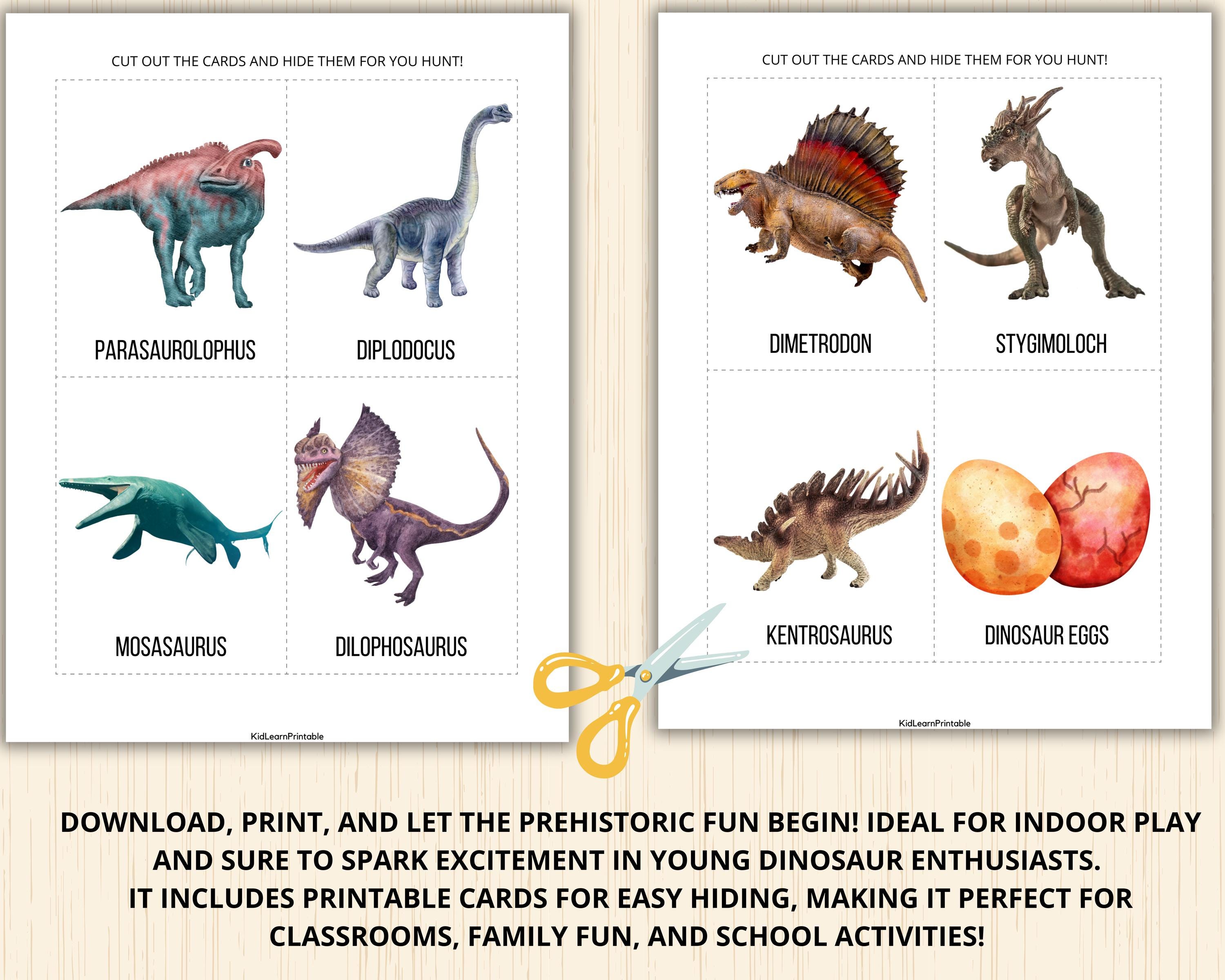 Dinosaur Scavenger Hunt,dinosaur Treasure Hunt,dinosaur Activities ...
