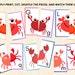 Crab Letter Match,preschool Letters,alphabet Matching Game,letter ...