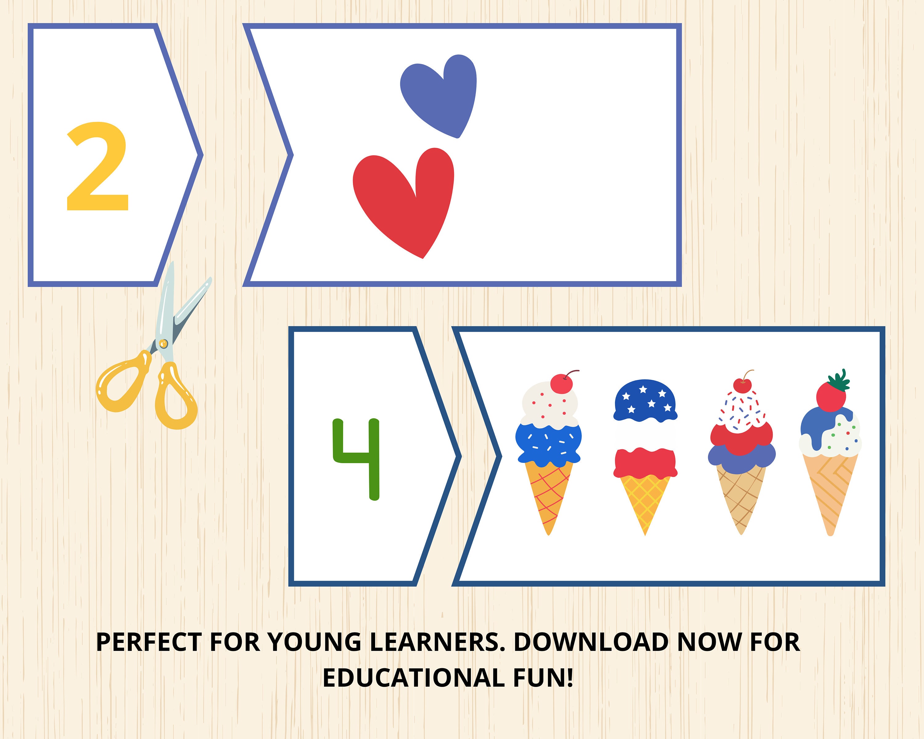 4th of July Number Matching,4th of July Puzzle,counting Activity,number ...