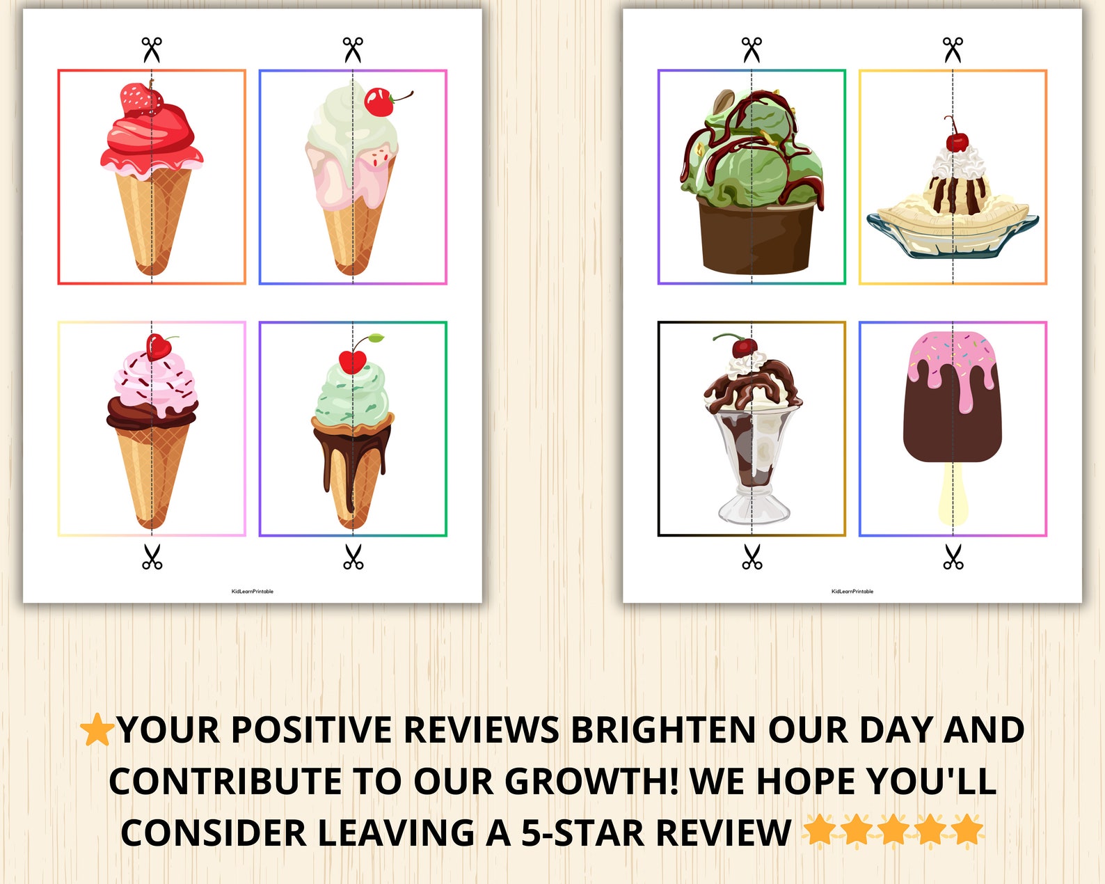 Ice Cream Matching Activity,summer Puzzles,symmetry Puzzles,popsicles ...
