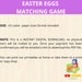 Easter Eggs Matching Game, Easter Egg Puzzle, Easter Eggs Symmetry ...