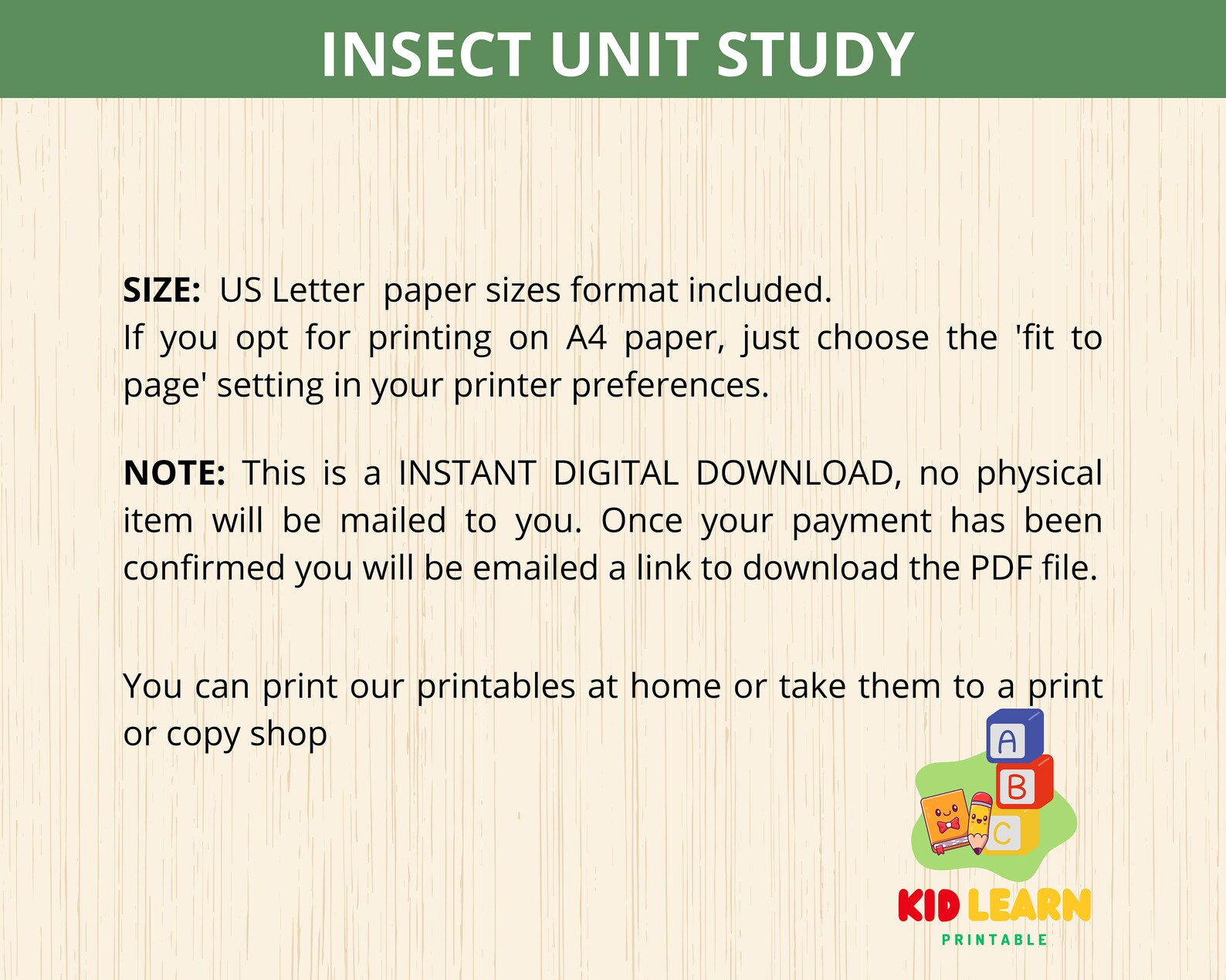 Insect Unit Study,preschool Curriculum,insect Bundle,insect Montessori ...