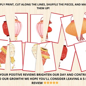 Chinese Fan Matching Activity,lunar New Year Game,chinese Symmetry ...