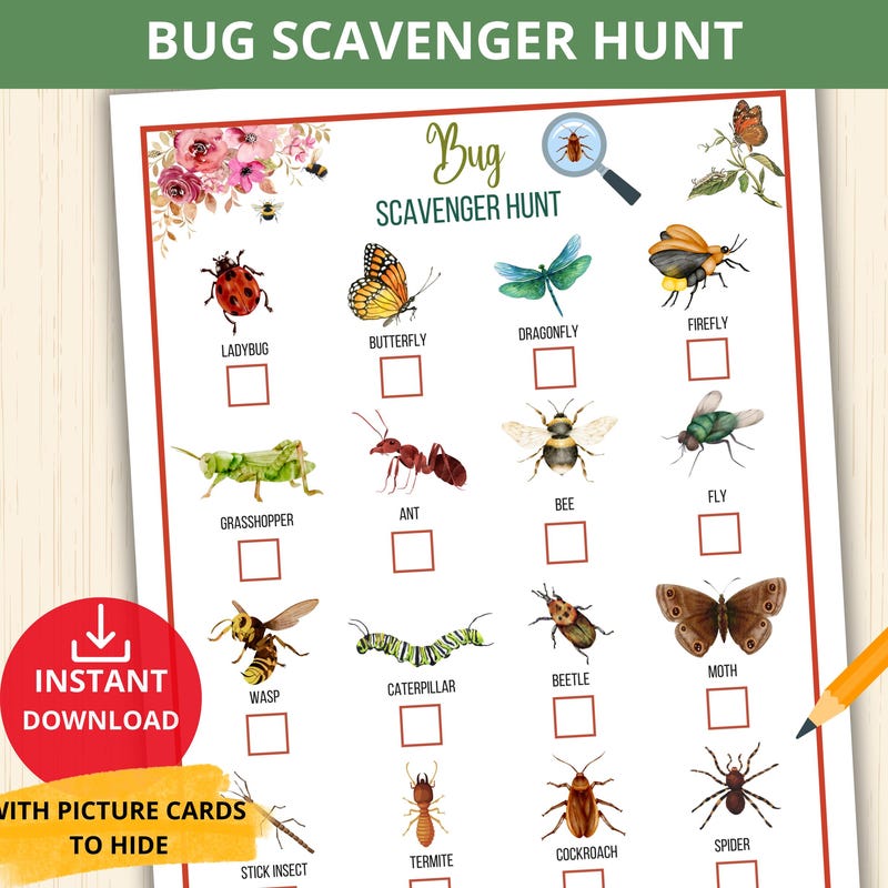 Indoor Scavenger Hunt - Etsy