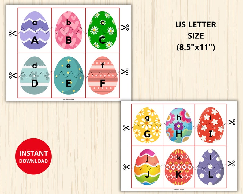 Easter Egg Alphabet,easter Activities, Easter Preschool Activity ...