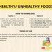 Healthy or Unhealthy Food Sorting,dental Health, Health Nutrition ...
