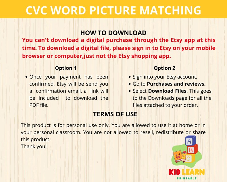 Cvc Word Cards,cvc Word and Picture Matching Activity,cvc Word Matching ...