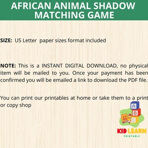 African Animal Number Sequence 1-5 Puzzles,african Animals Montessori ...