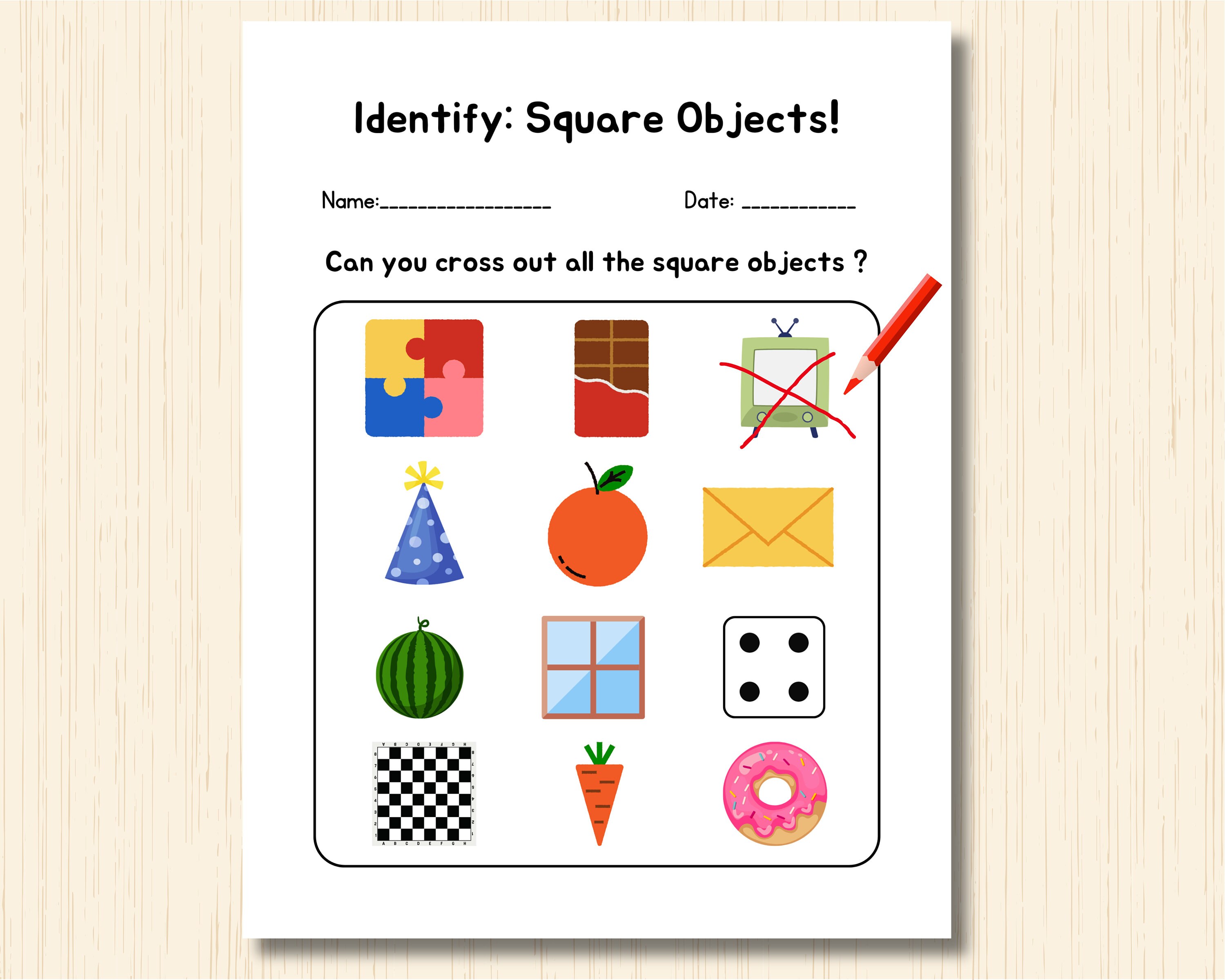 Shapes Matching Activity,shape Sorting, Shape Recognition, Matching ...