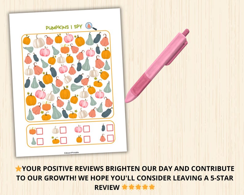 I Spy Pumpkins,fall Counting Activity,fall Worksheets,fall Preschool,i ...