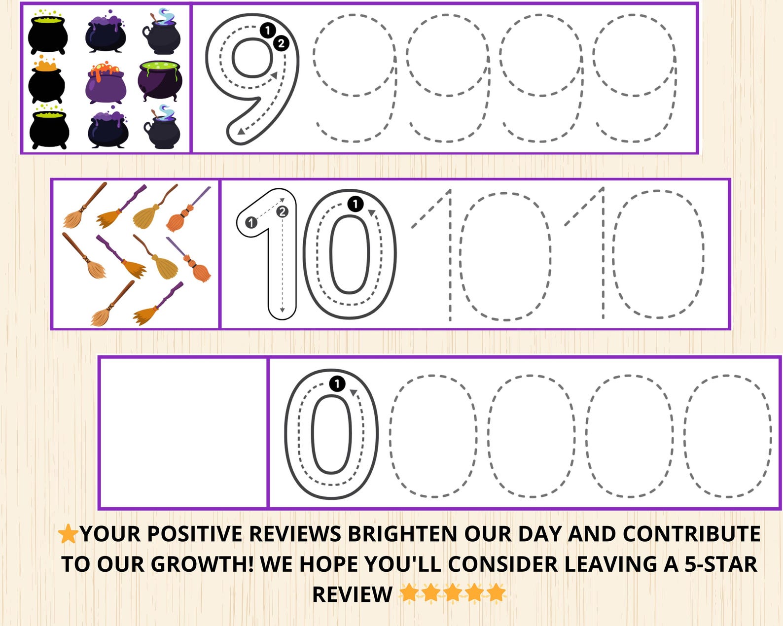 Halloween Number Tracing,handwriting Practice,writing Skills,tracing ...