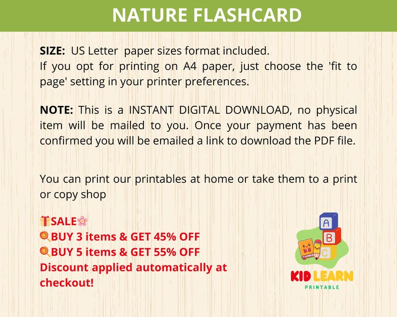 Nature Flashcards,nature Vocabulary,spring Flashcard,nature ...