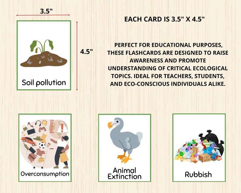 Environment Day Flashcards,earth Day Activity for Kids,earth Day ...