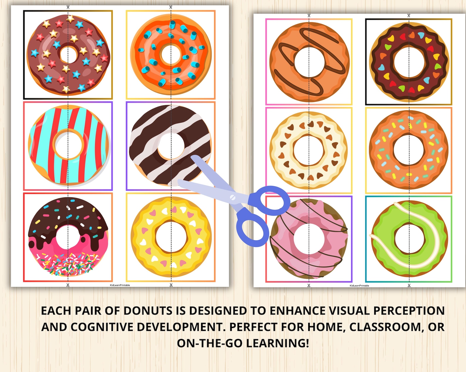 Donut Matching Game,donut Symmetry Puzzles,match the Donut,match Halves ...