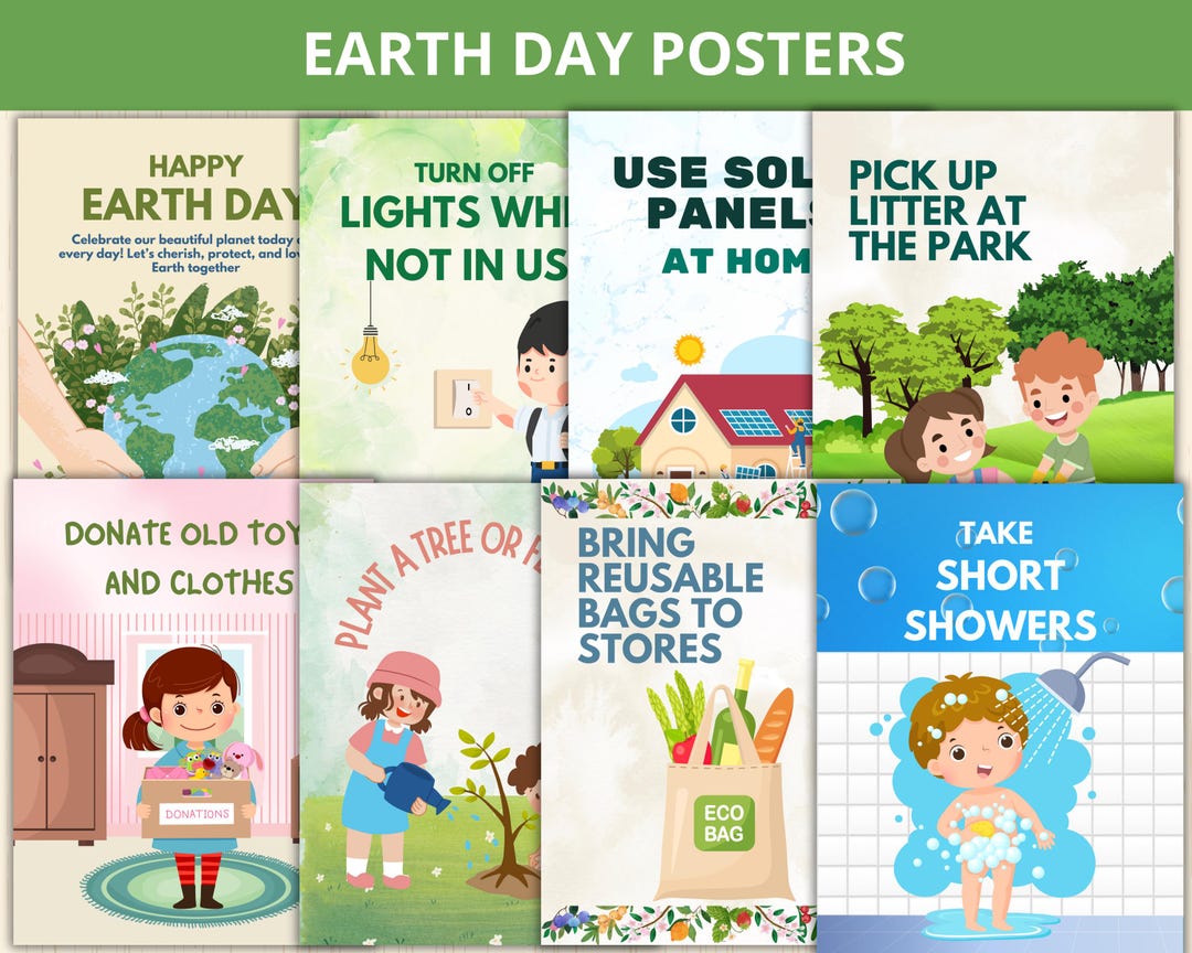 Earth Day Posters,earth Day Bulletin Board,environmental Awareness ...