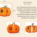 Pumpkin Alphabet Puzzle Pairs,fall Alphabet Match,matching Cards ...