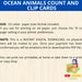 Ocean Animal Count and Clip Cards,numbers 1-20,ocean Animals Flashcards ...