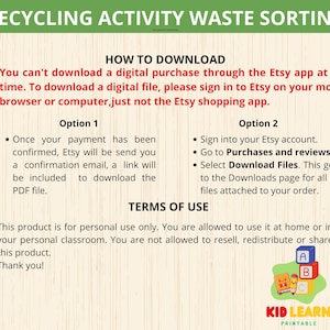 Waste Sorting Activity,garbage Sorting Game,recycling Game,earth Day ...