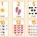 Summer Number Flashcards,numbers 1-20,numbers Bilingual Flashcards ...