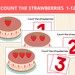 Valentine Count Strawberries Math Printable, Counting Valentines ...