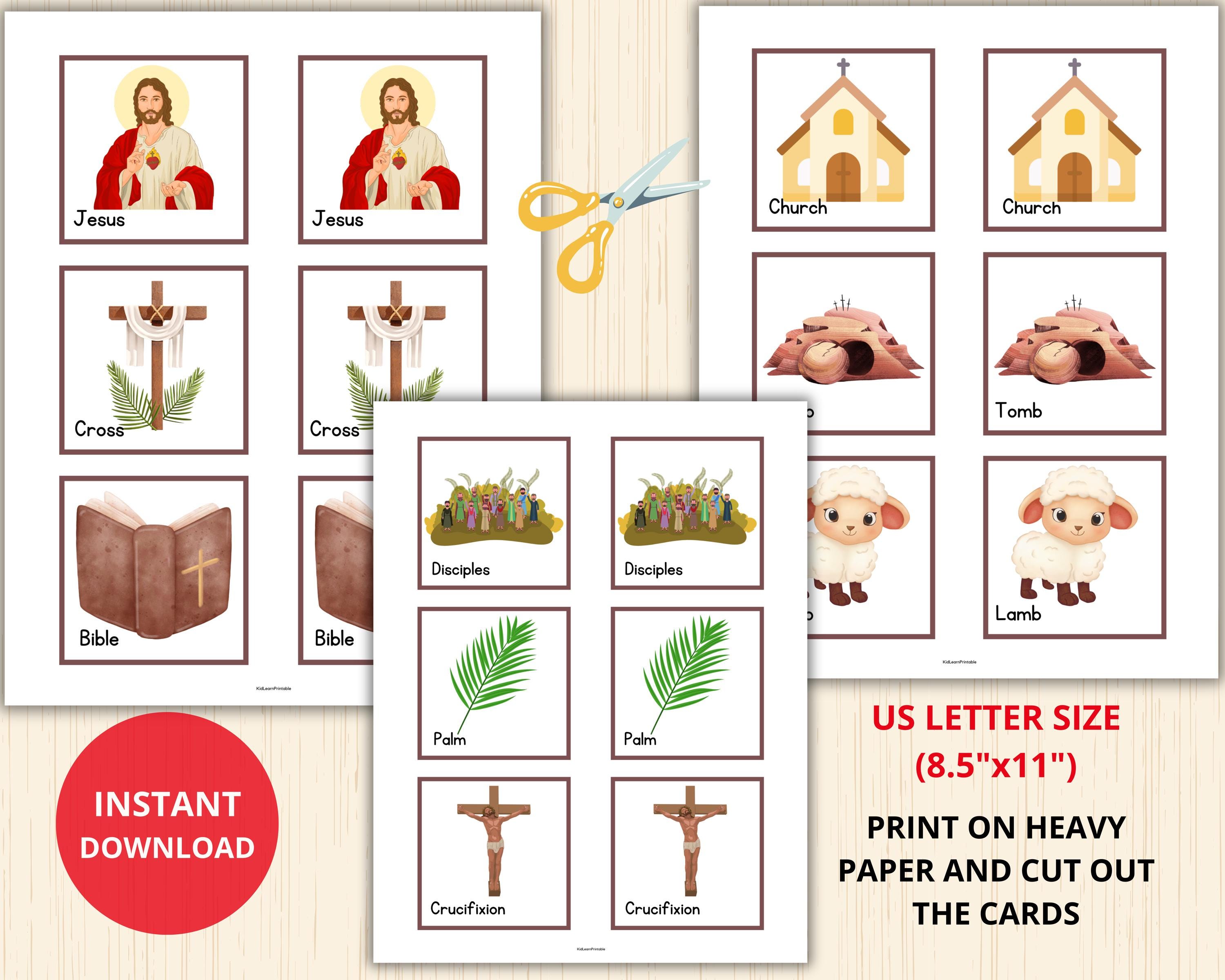 Easter Story Memory Game,easter Memory Game,christian Easter Flashcards ...