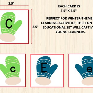 Mitten Letter Match,uppercase Lowercase Match,winter Preschool,winter ...