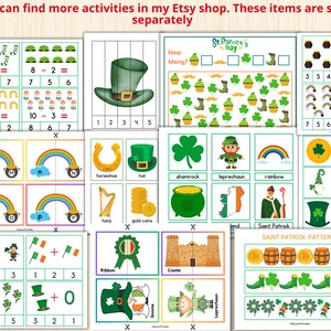 St. Patrick's Number Tracing,st Patricks Tracing Whorksheets,spring ...