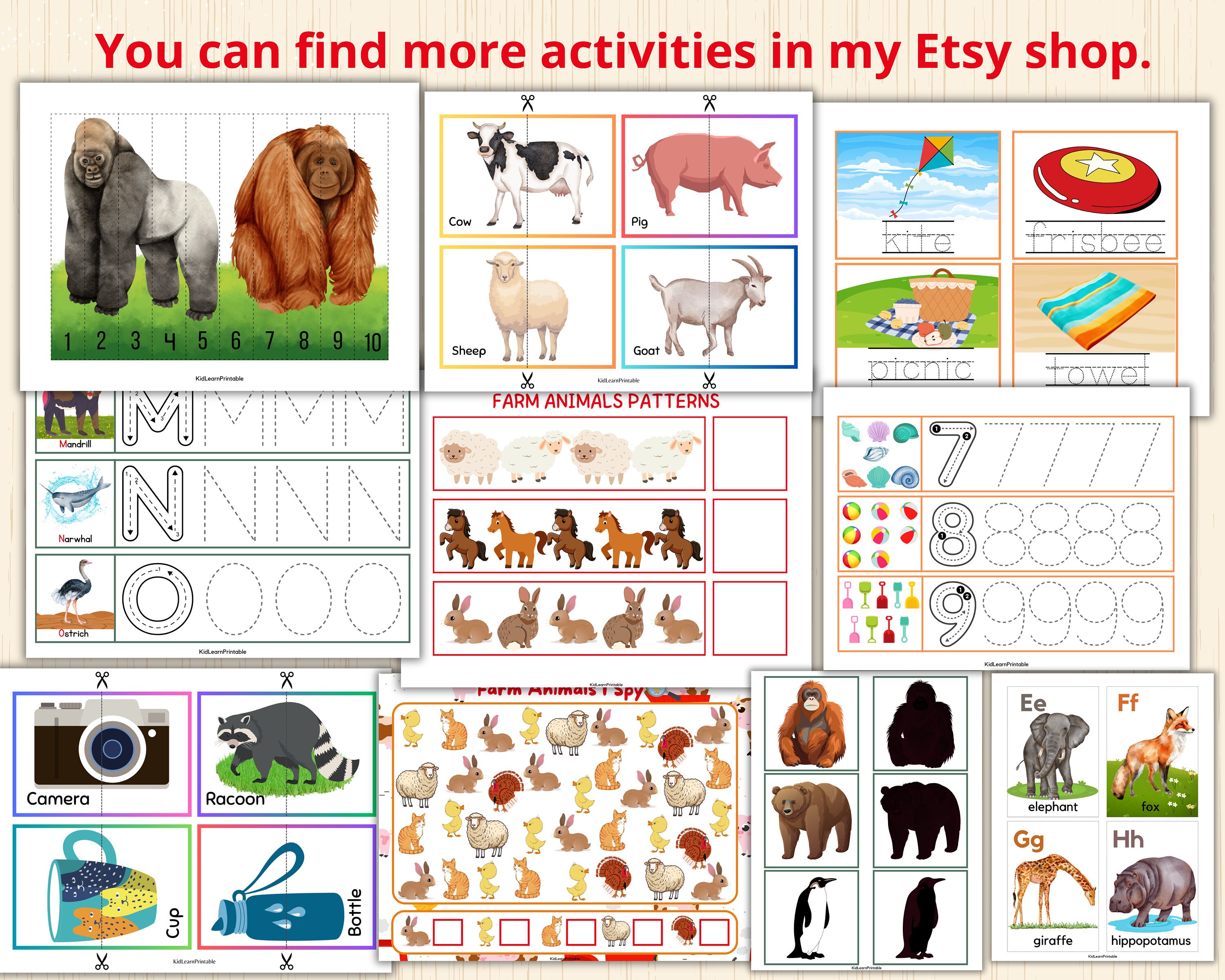 Zoo Animals Matching Game,zoo Animals Puzzle Pairs,puzzle Symmetry ...